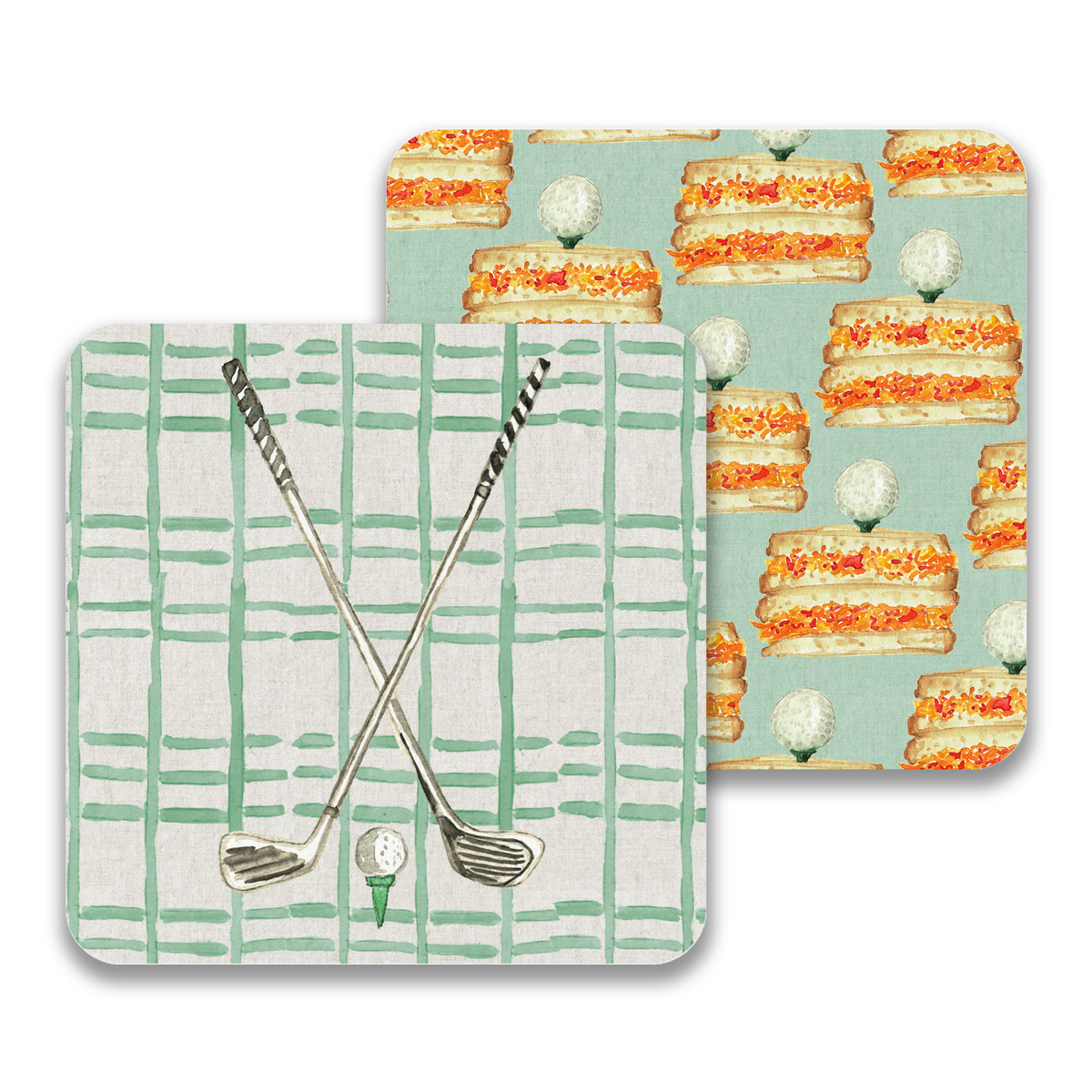 Golf Clubs Paper Drink Coaster – French Graffiti