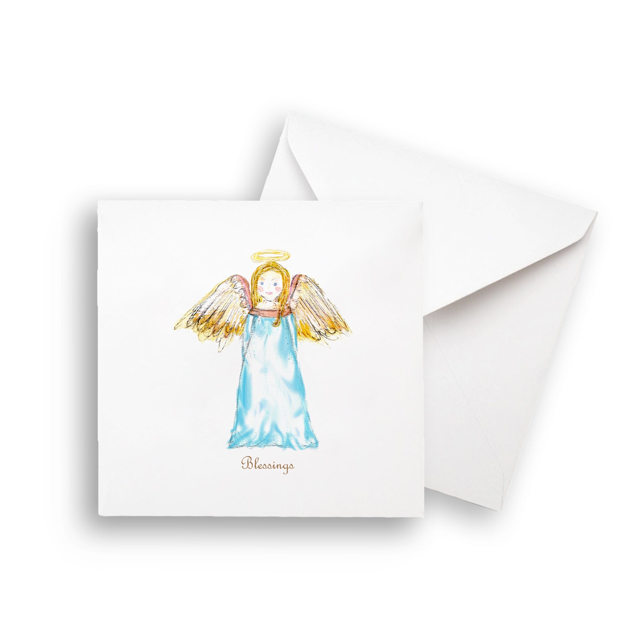 Blue Blessings Angel – French Graffiti