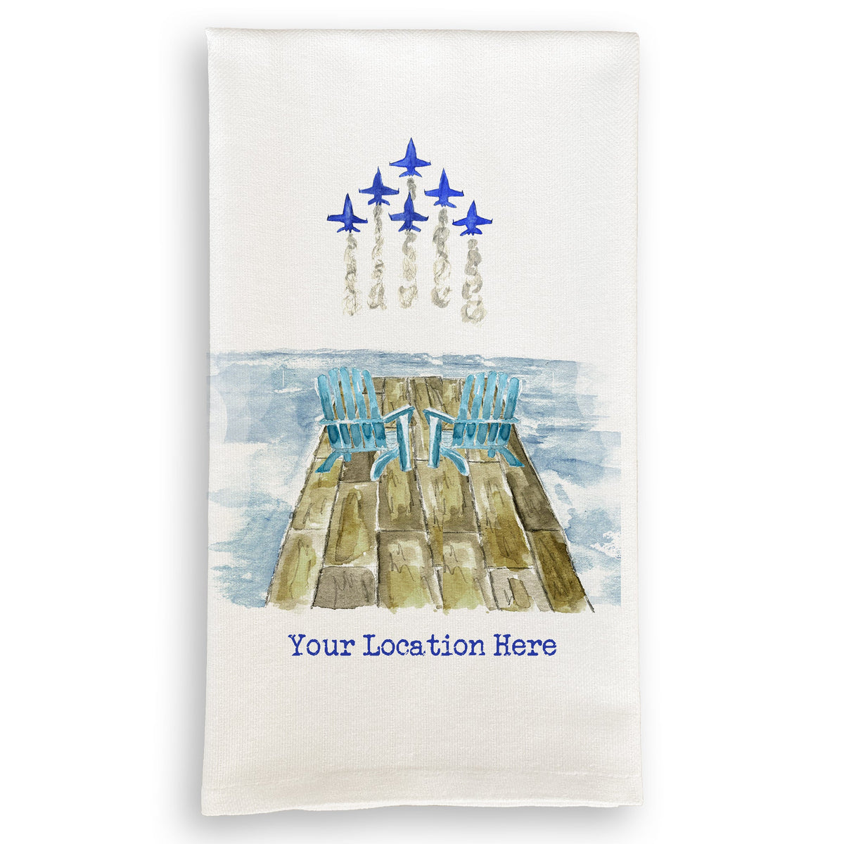 Dock with Blue Angels and Location – French Graffiti