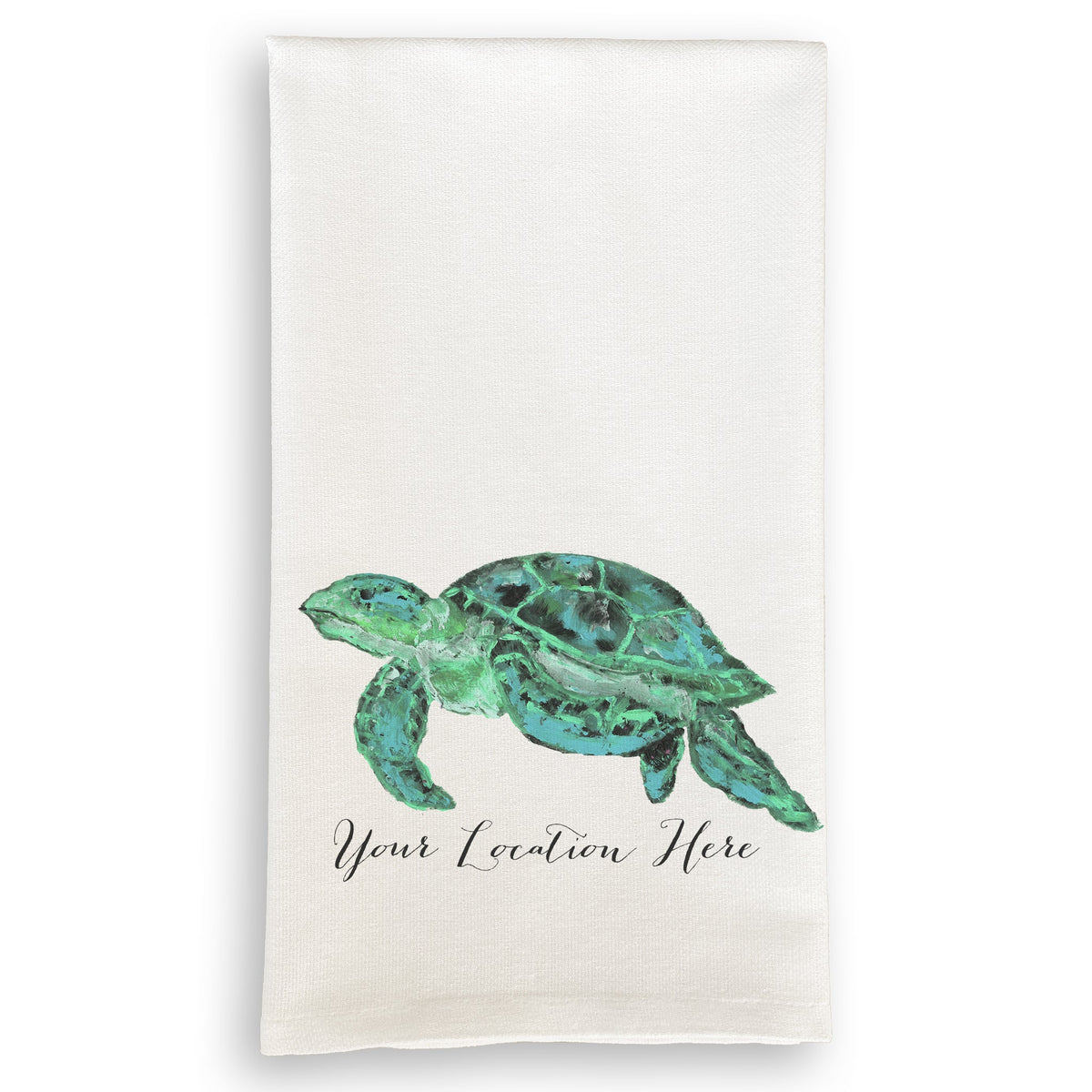 Blue Sea Turtle with Location – French Graffiti