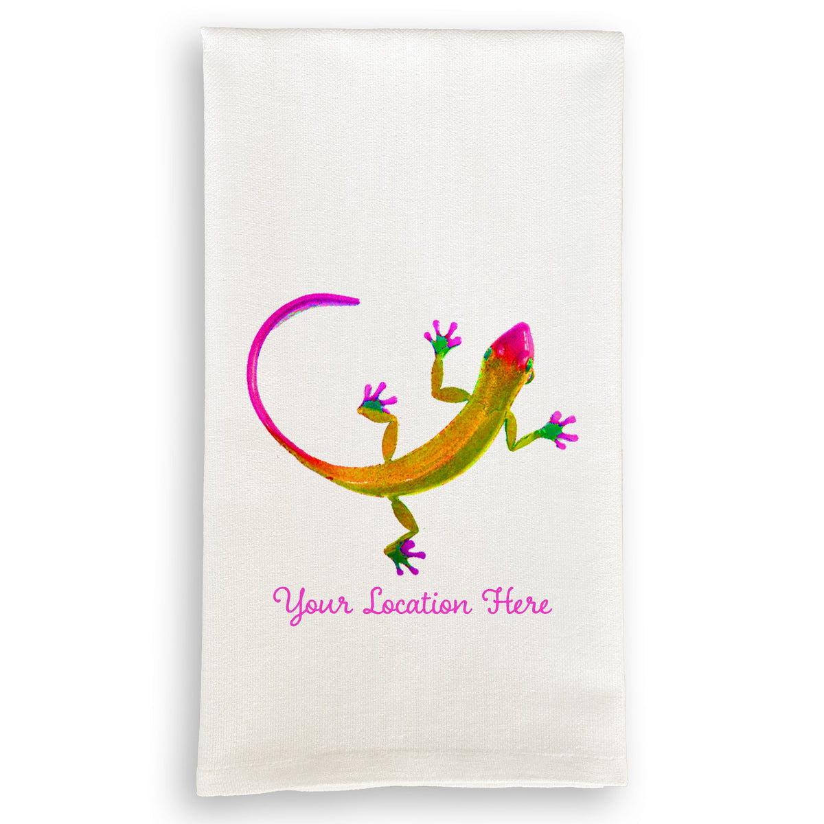 Pink Gecko with Location – French Graffiti