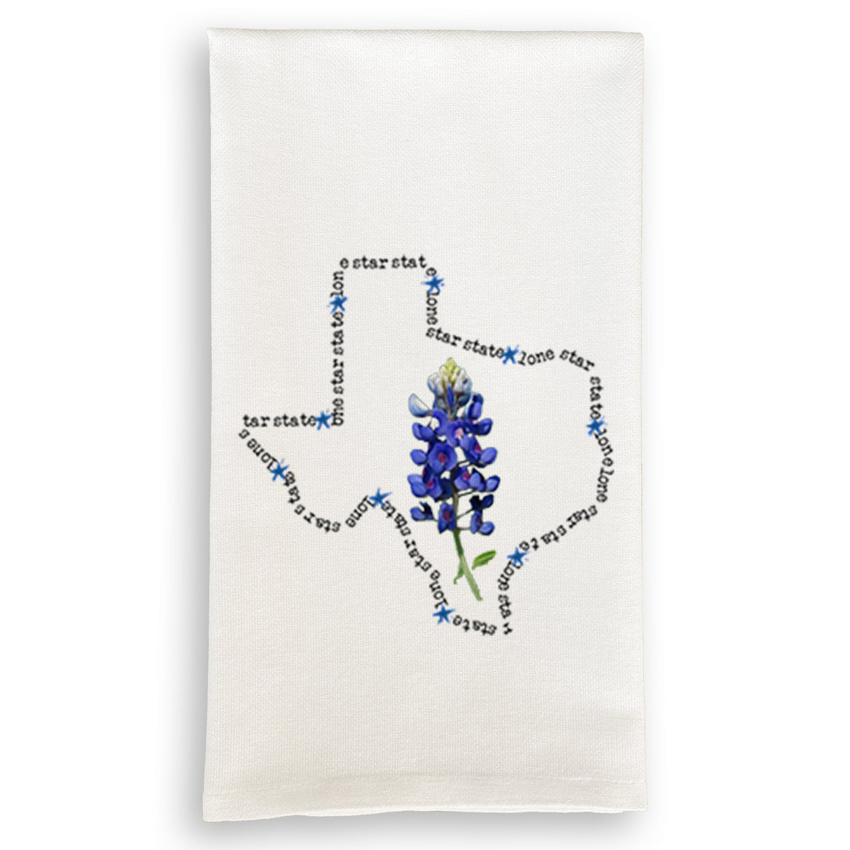 Texas Outline with Bluebonnet – French Graffiti