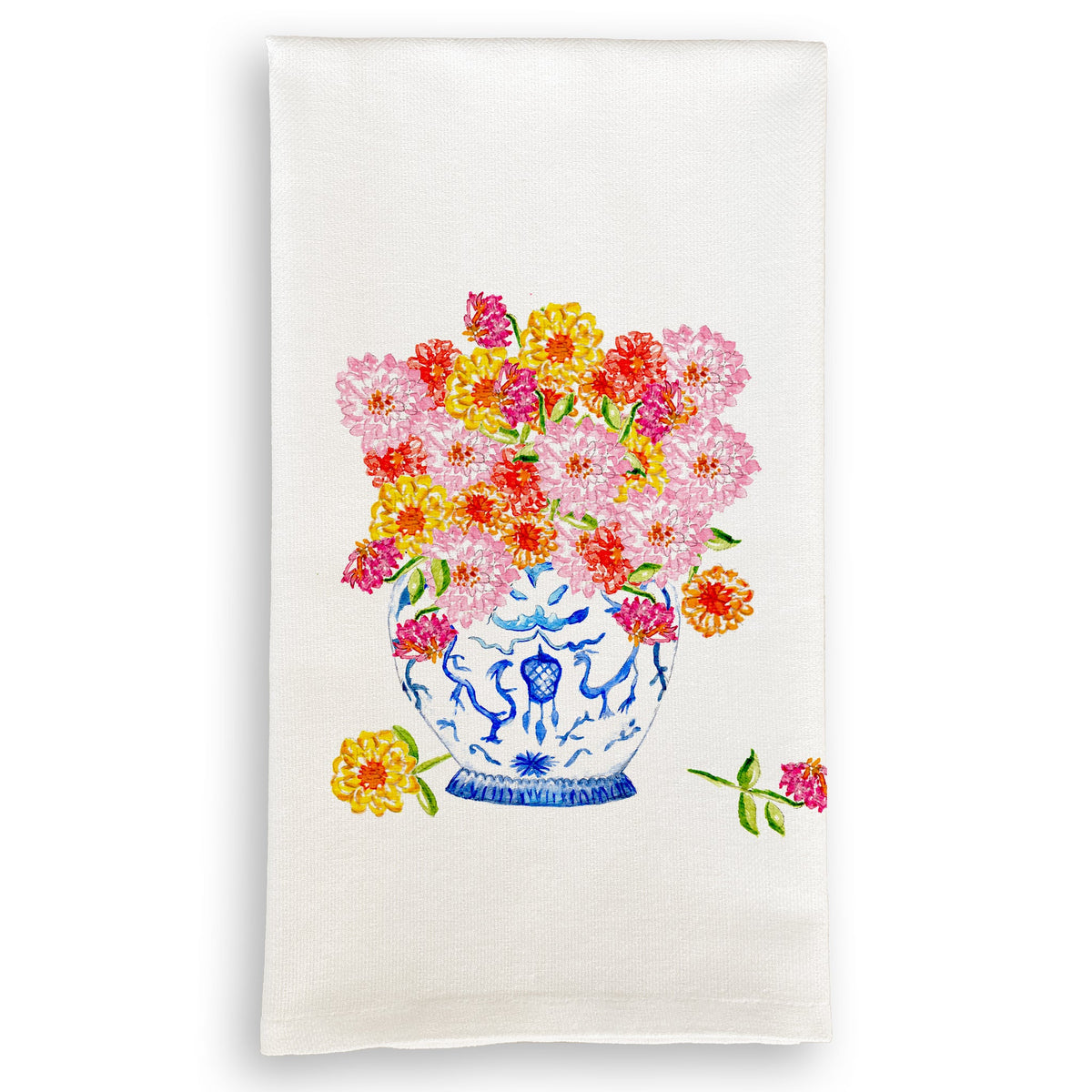 Ginger Jar with Zinnias – French Graffiti