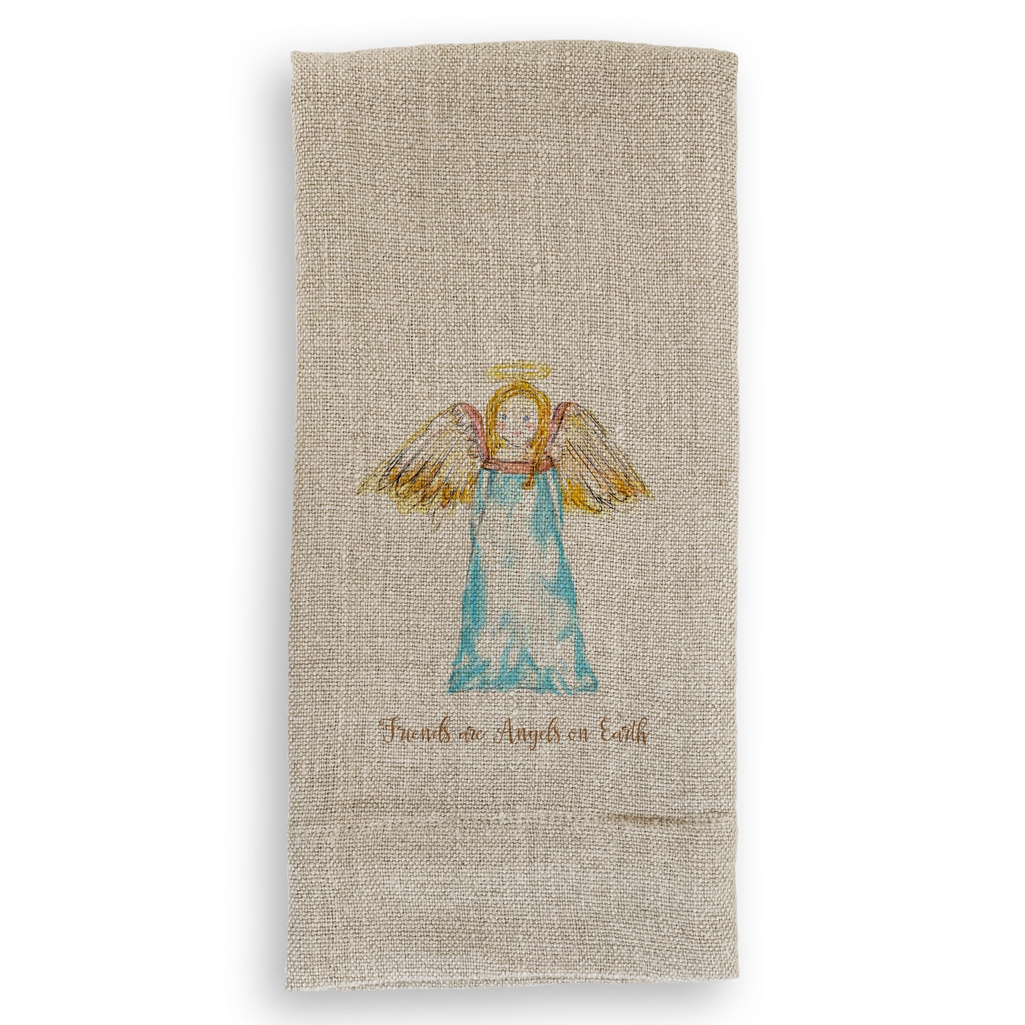 Blue Blessings Angel with Friends Are Angels – French Graffiti