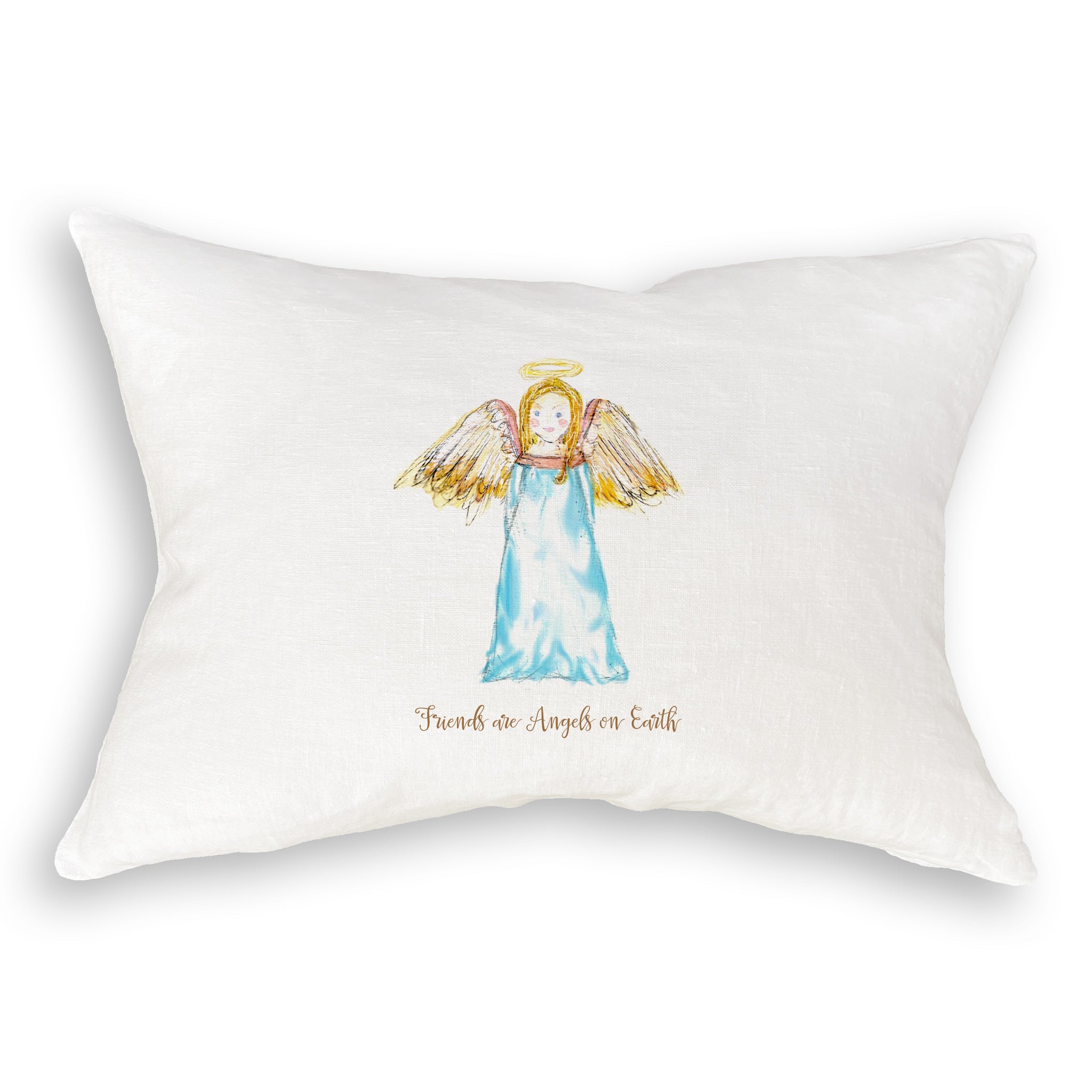 Blue Blessings Angel with Friends Are Angels – French Graffiti