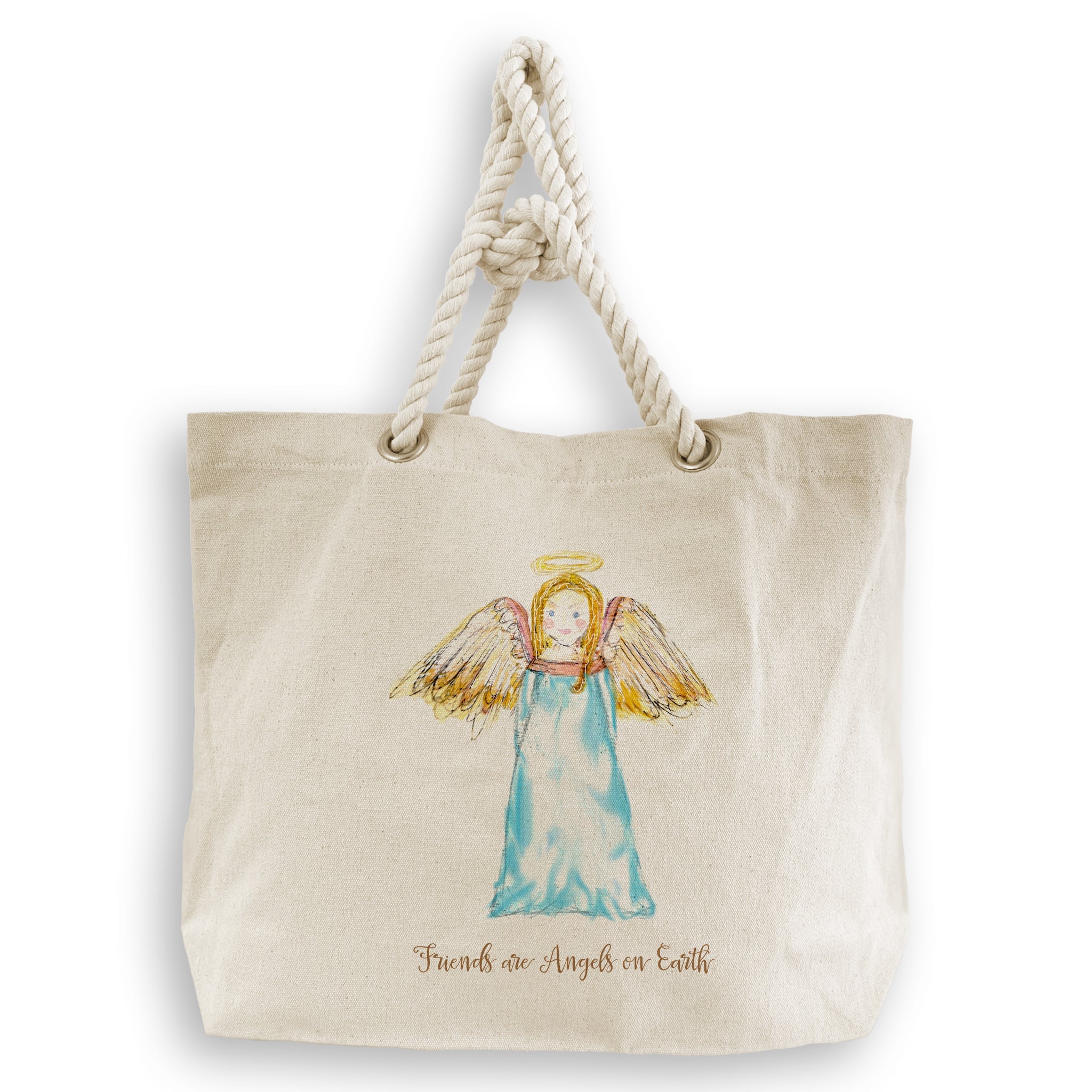 Blue Blessings Angel with Friends Are Angels – French Graffiti